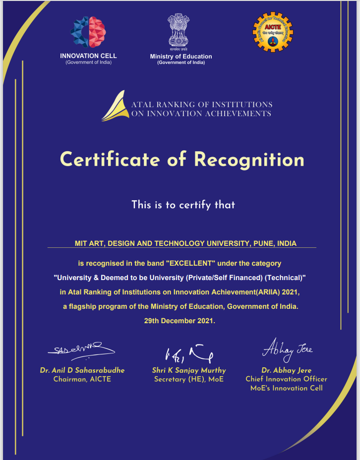 Institutions Innovation Council - MIT ADT University